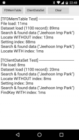 FireDAC: FDMemTable vs. ClientDataSet Android 성능 비교 - Imp on Delphi & C++Builder